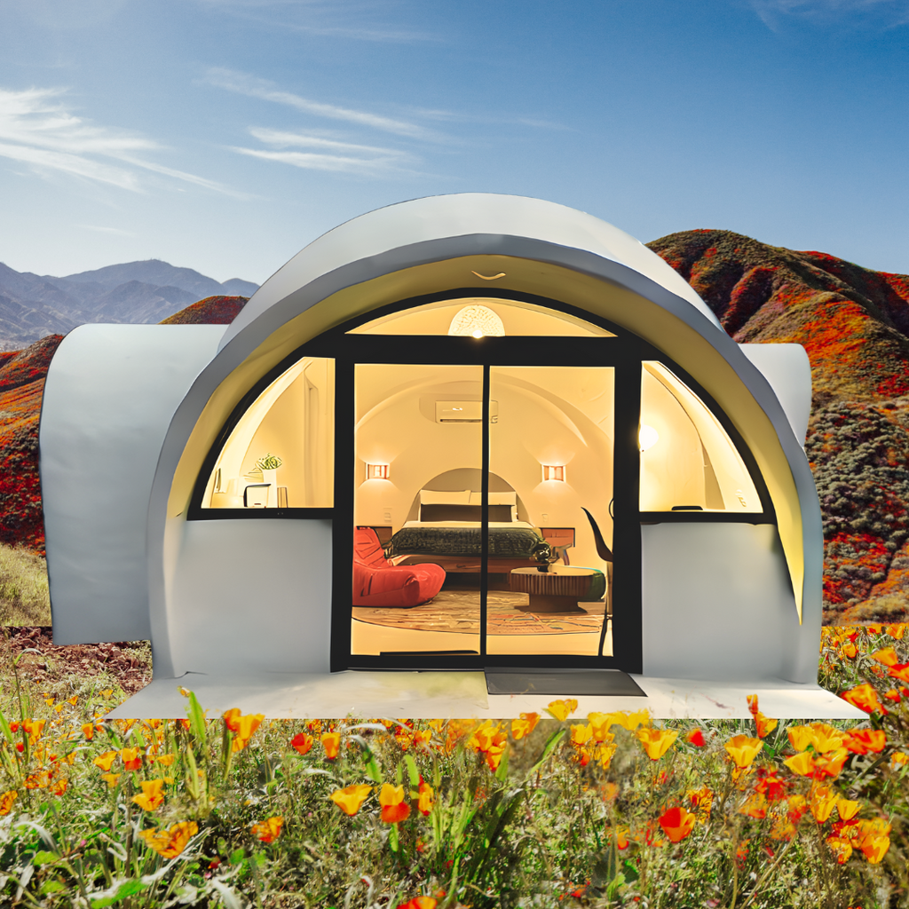Diamond Studio Plans: 297 sq ft, 1 dome, 1 bedroom, 1 bath, kitchenett ...